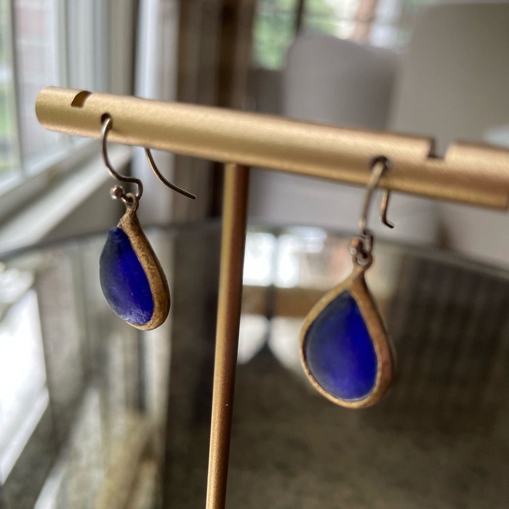 Michael Vincent Michaud Tear Drop Bubbles Earrings - Gem